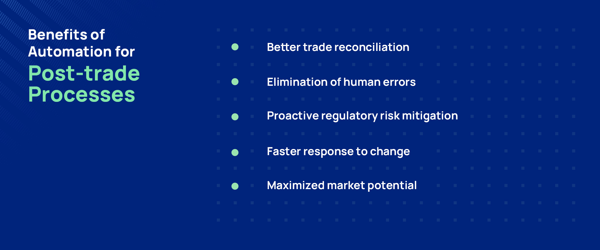 Role of Post-trade Automation in T+2 to T+1 Settlement